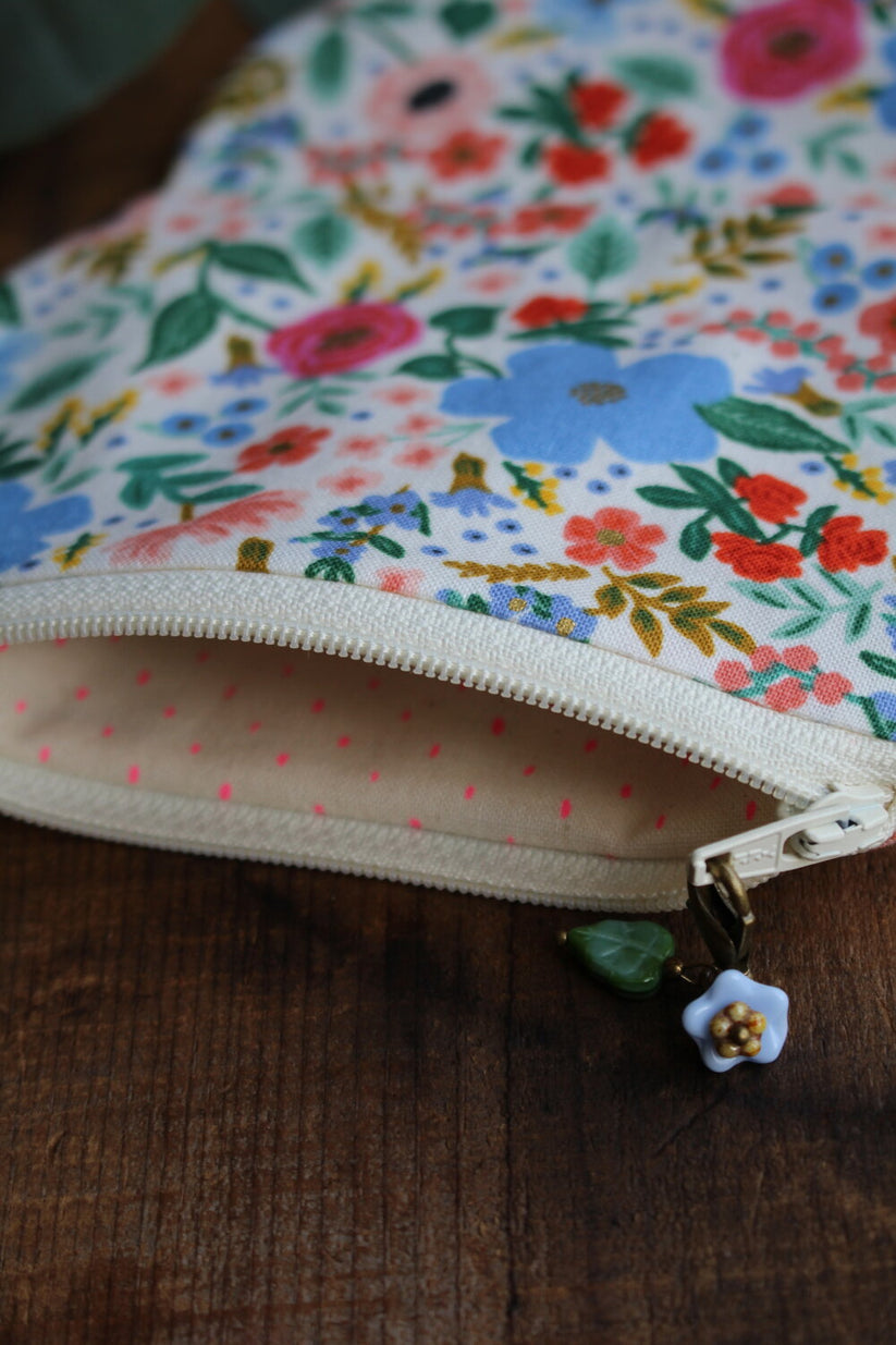 Spring Bouquet Zippered Pouch – Never Not Knitting