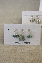 WOOL & WIRE Mini Crystal & Pearl Stitch Markers (Set of 6) – Never Not ...