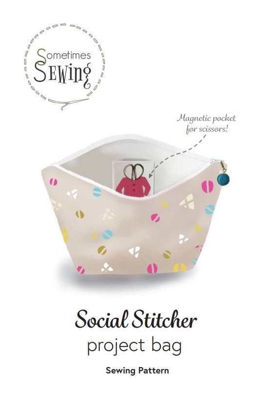 Social Stitcher Project Bag PDF Pattern – Never Not Knitting