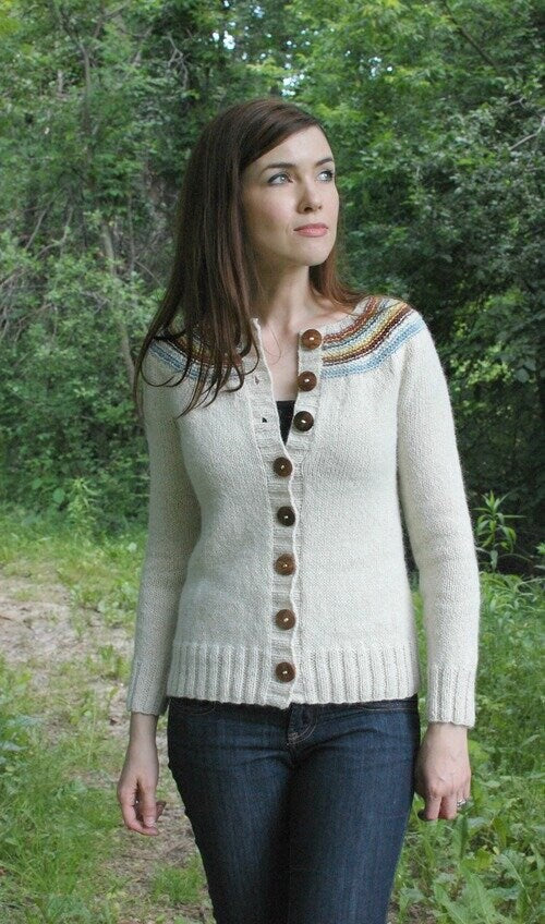 Playful Stripes Adult Cardigan Printed Pattern – Never Not Knitting