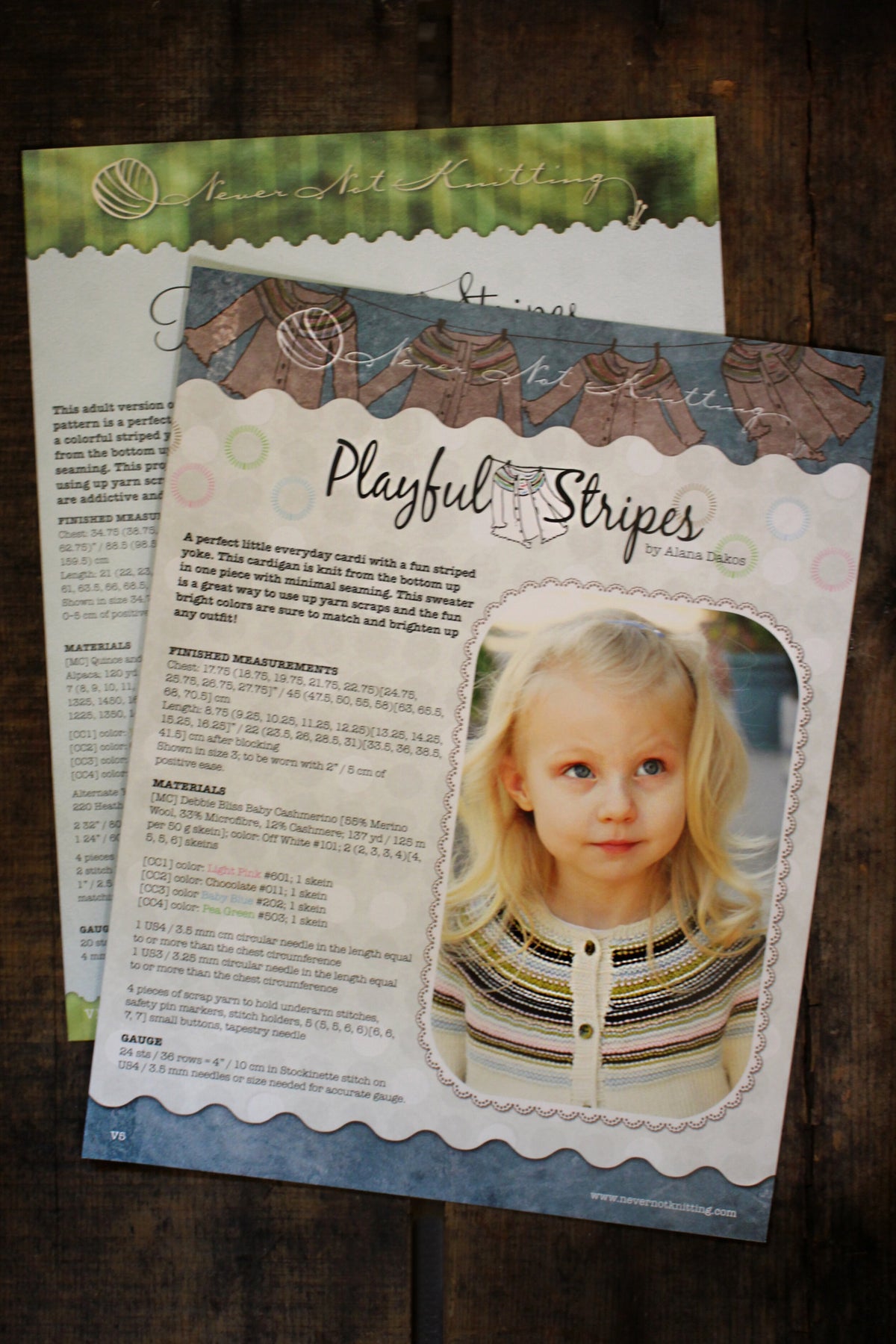 Playful Stripes Printed Pattern Bundle – Never Not Knitting